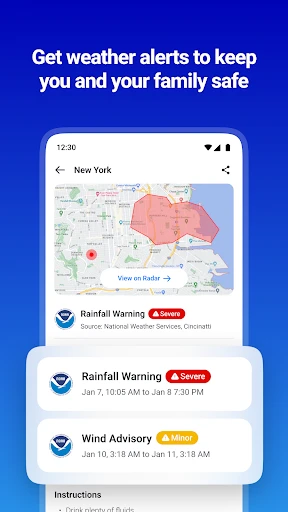 Download 1Weather Forecasts & Radar - Appcracy