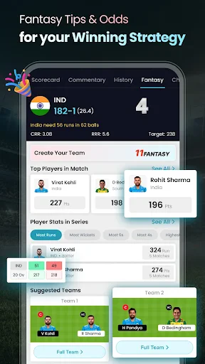 Download Cricket LineX: Fast Live score - Appcracy