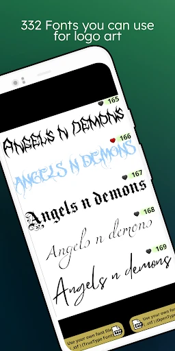 Download Fonts - Logo Maker - Appcracy