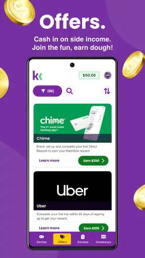 Download KashKick: Get paid to have fun - Appcracy