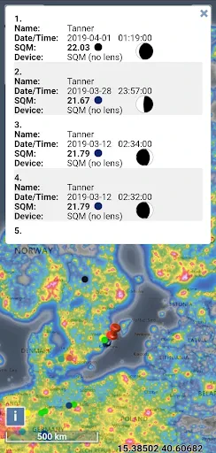 Download Light pollution map - Appcracy