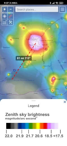 Download Light pollution map - Appcracy