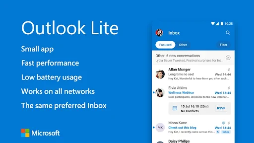 Download Microsoft Outlook Lite: Email - Appcracy