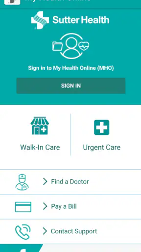 Download Sutter Health My Health Online - Appcracy