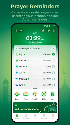 Download WeMuslim: Athan, Qibla&Quran - Appcracy