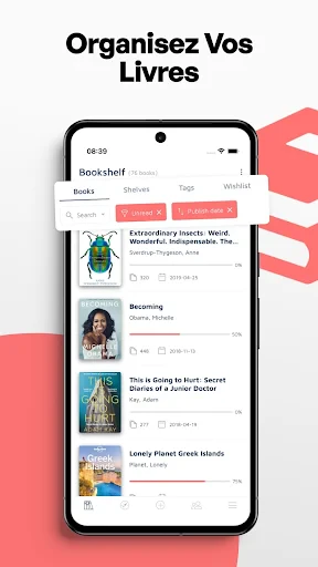 Téléchargez Bookshelf-Your virtual library - Appcracy