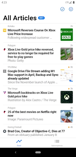 Téléchargez Fluent Reader Lite - RSS Clien - Appcracy