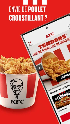 Téléchargez KFC France : Poulet & Burger - Appcracy