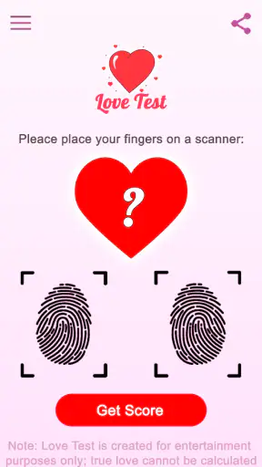 Télécharger Love Tester - Test d'Amour - Appcracy