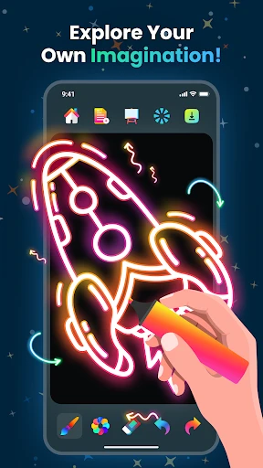 Téléchargez Magic Doodle: Glow Art Drawing - Appcracy