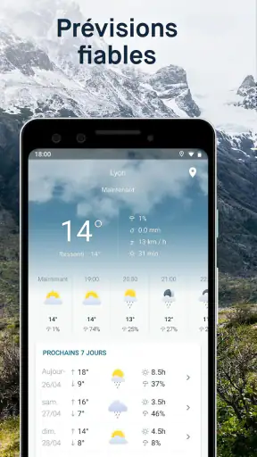 Télécharger WeatherPro: Prévisions & Radar - Appcracy