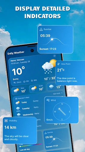 डाउनलोड करें Weather Tracker: Daily Weather - Appcracy