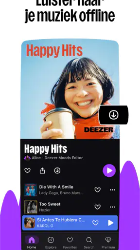 Download Deezer - Muziek en podcasts - Appcracy