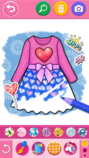 Download Glitter Dress Coloring Game - Appcracy