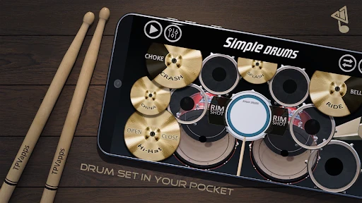 ดาวน์โหลด Simple Drums - Drum Kit - Appcracy